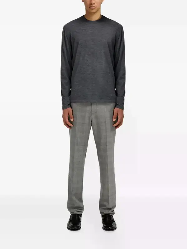 FERRAGAMO Long Sleeve Crew Neck Sweater