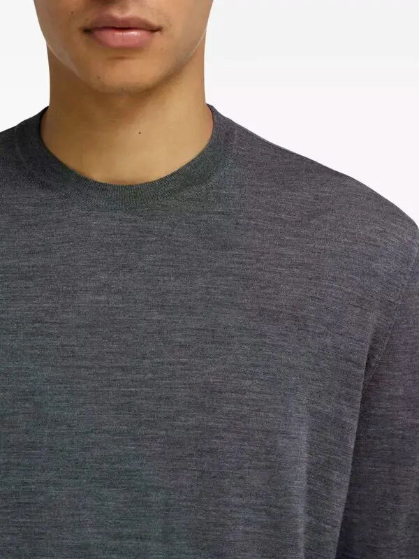 FERRAGAMO Long Sleeve Crew Neck Sweater