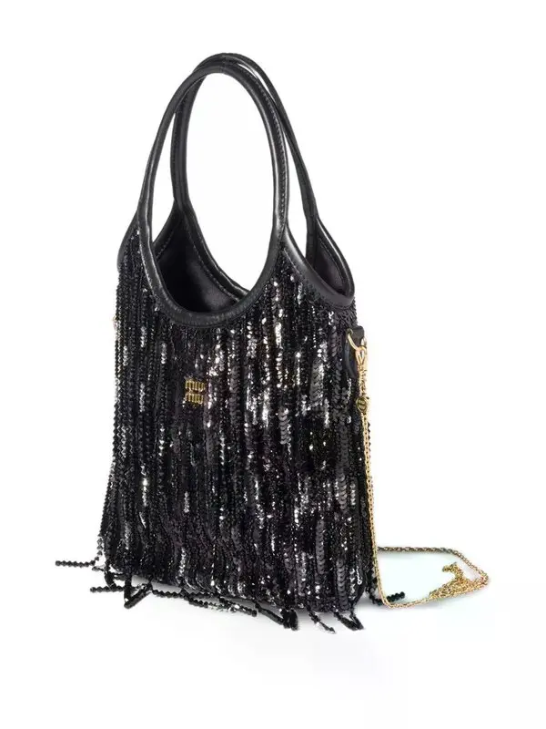 Miu Miu Sequin Embellishment Tote Bag