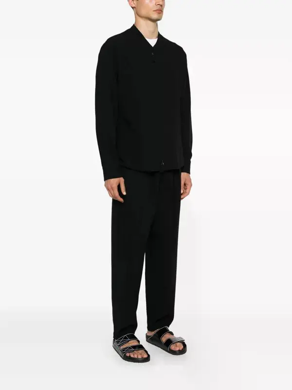 Giorgio Armani Wool Zip-up Jacket And Trousers Set