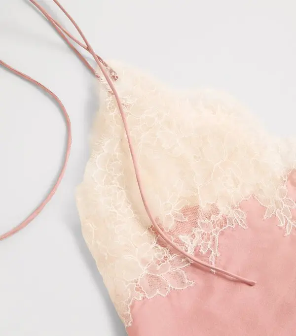 Valentino Garavani Silk Lace-trim Camisole