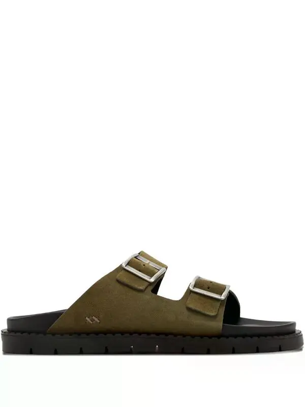 FORSA Curtis Buckle-strap Slides - Green