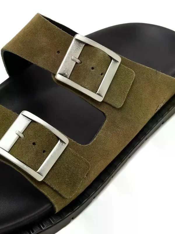 FORSA Curtis Buckle-strap Slides - Green