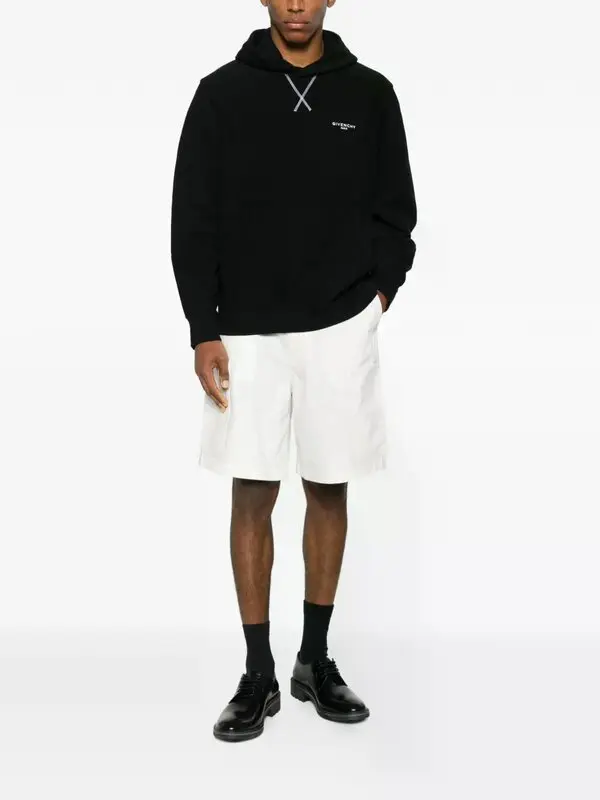 Givenchy Cross-stitching Logo Detail Hoodie