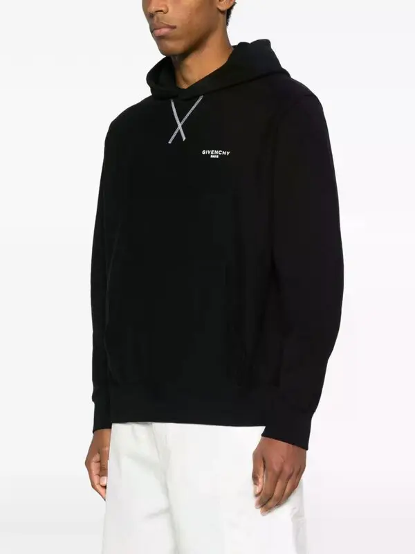 Givenchy Cross-stitching Logo Detail Hoodie