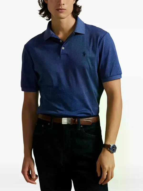 Polo Ralph Lauren Short-sleeve Check-pattern Polo Shirt