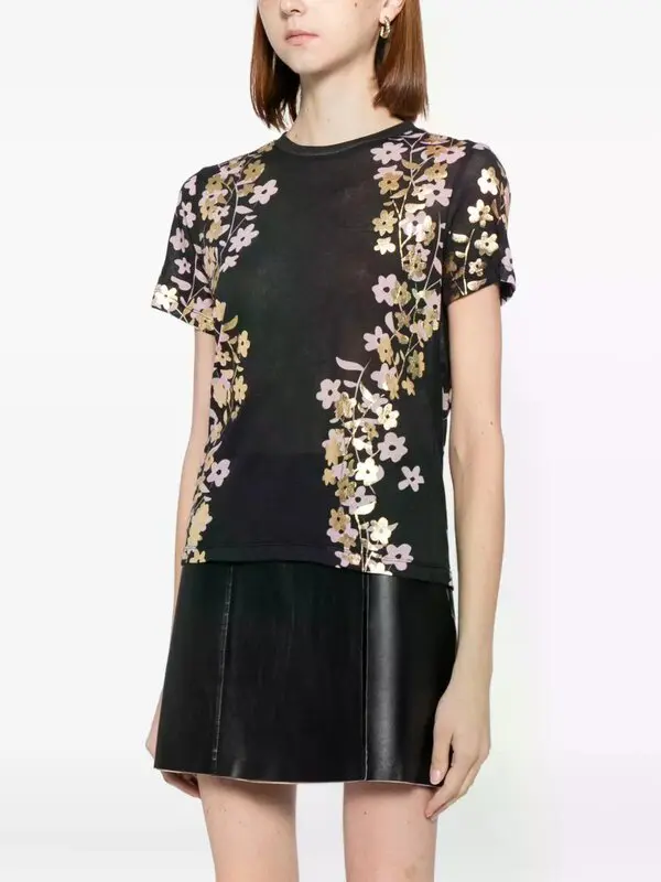 Cynthia Rowley Floral Print T-shirt