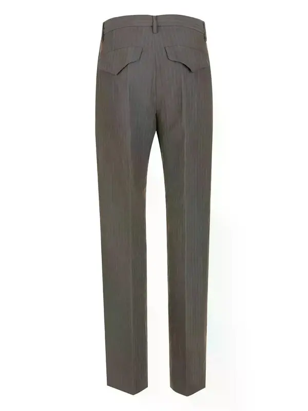 Aspesi Striped Pleated Trousers