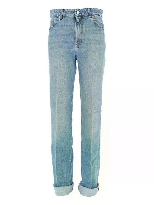 Stella McCartney Straight Leg Faded Jeans