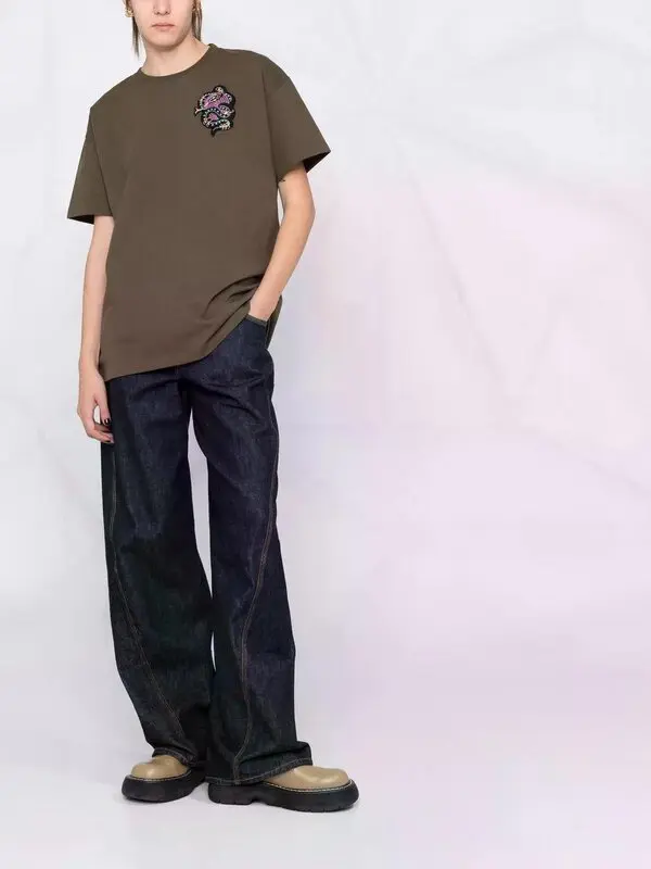 Etro Beaded Motif Patch T-shirt