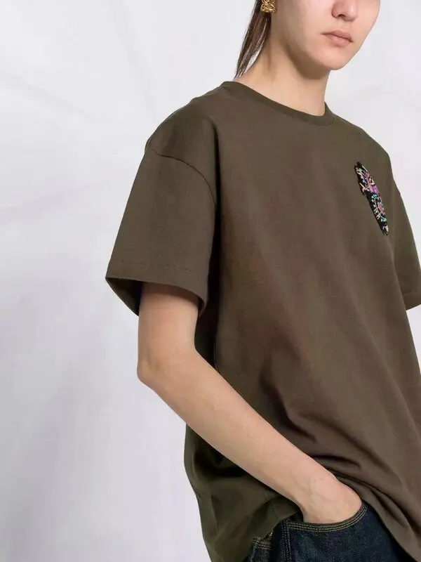 Etro Beaded Motif Patch T-shirt