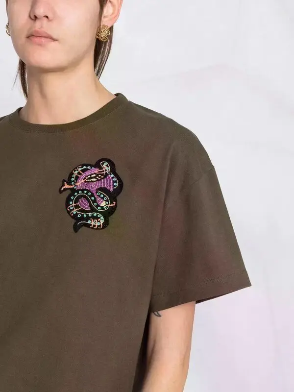 Etro Beaded Motif Patch T-shirt