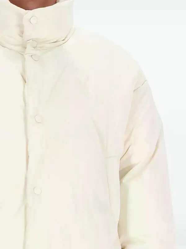 AMI Paris Button Funnel-neck Jacket - Neutrals