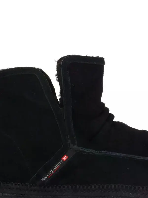 DIESEL® D-lukas Akb Leather Ankle Boots - Black