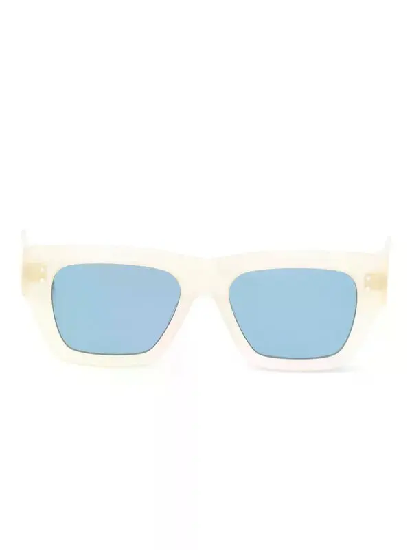 Thom Browne Square Frame Sunglasses - Neutrals