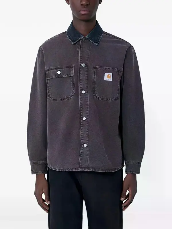 Carhartt Work In Progress Corduroy-collar Pocket Jacket - Black