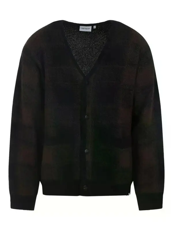 Carhartt Work In Progress Jacquard Pocket Cardigan - Black