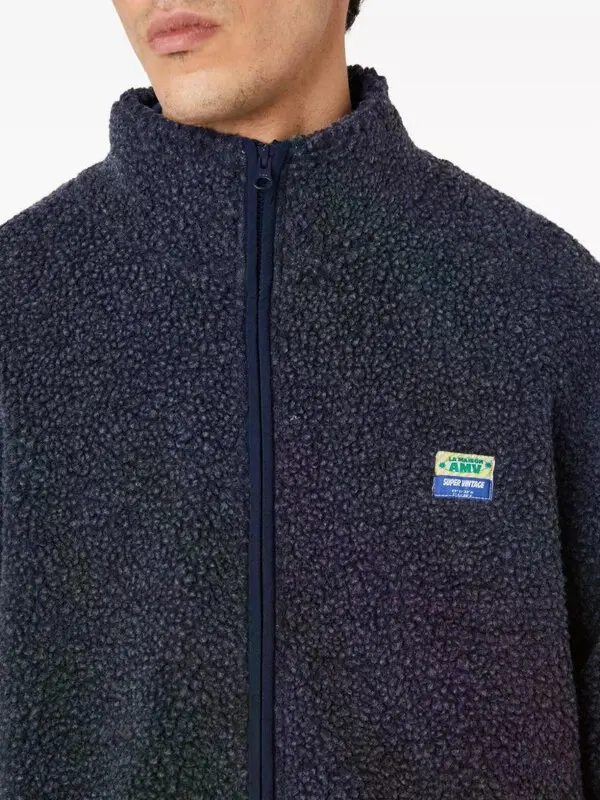 American Vintage Fleece-texture Zip-up Jacket