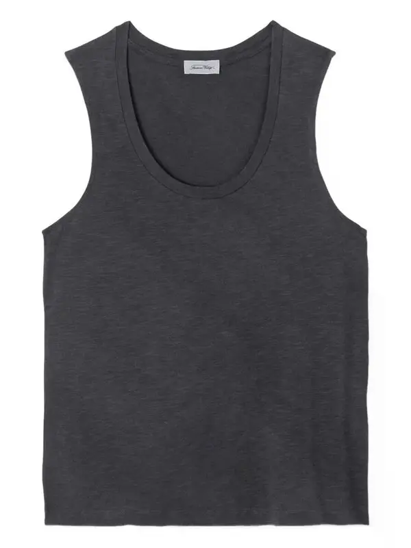 American Vintage Jacksonville Scoop Neck Tank Top - Grey