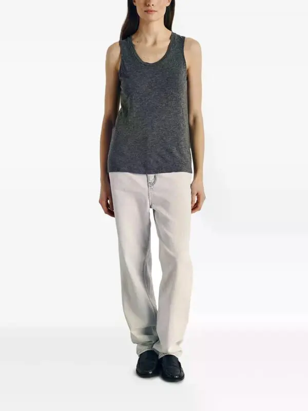 American Vintage Jacksonville Scoop Neck Tank Top - Grey