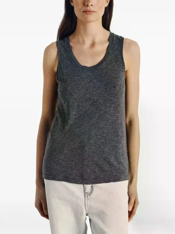 American Vintage Jacksonville Scoop Neck Tank Top - Grey
