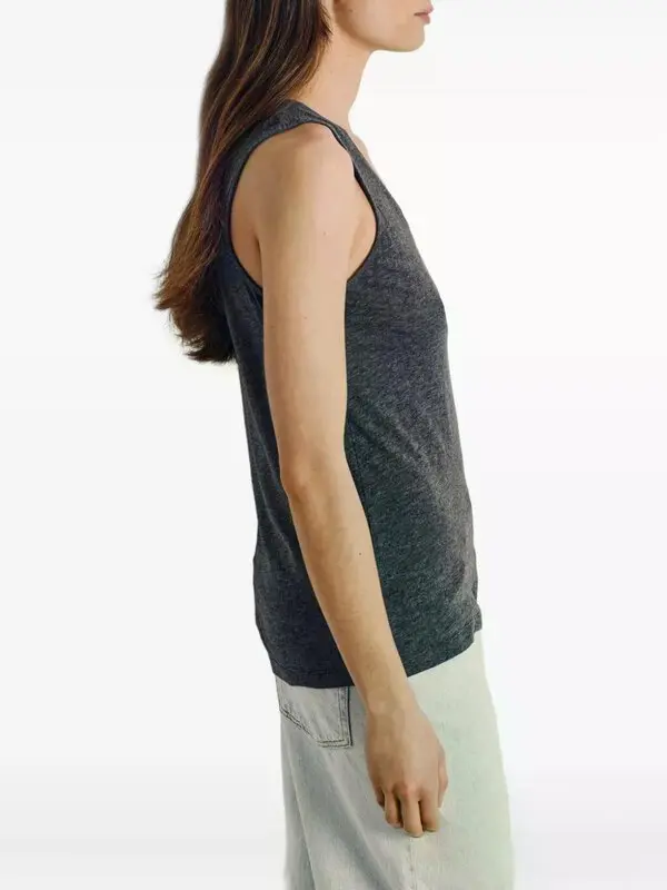 American Vintage Jacksonville Scoop Neck Tank Top - Grey
