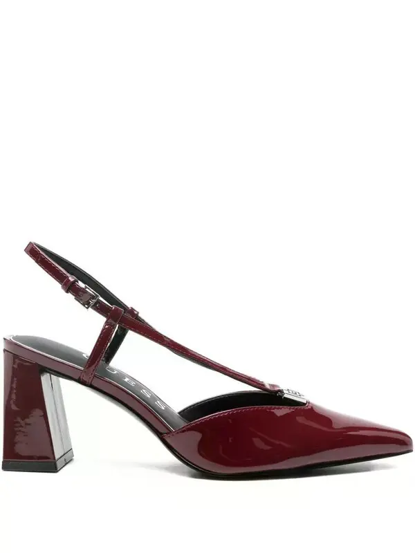 Guess T-strap Block Heel Pumps - Red