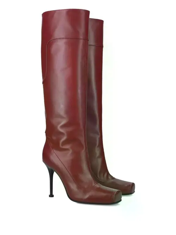 Premiata Square Toe Stiletto Heel Knee-high Boots