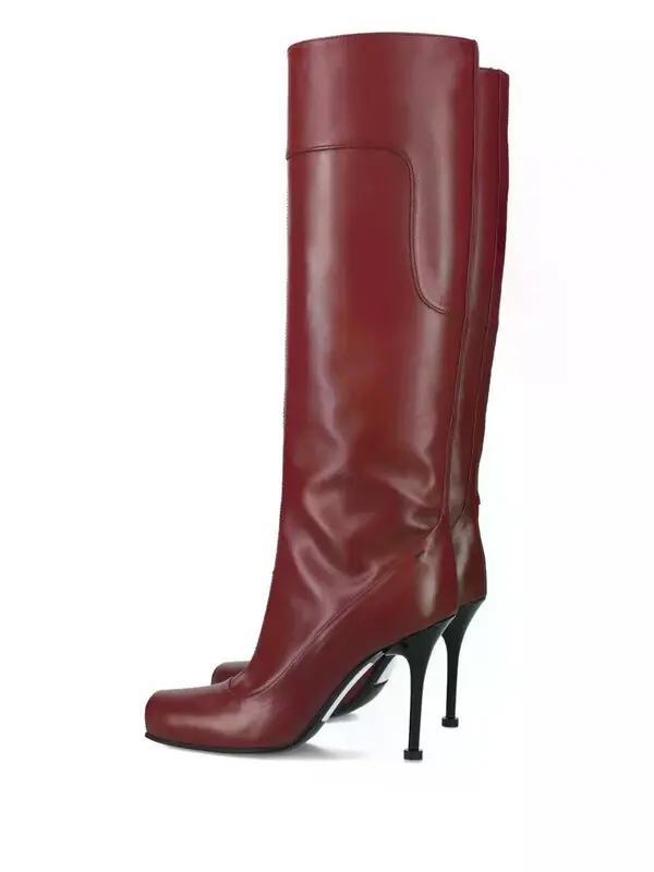 Premiata Square Toe Stiletto Heel Knee-high Boots