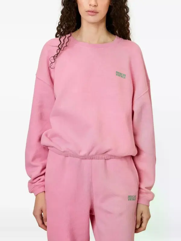 American Vintage Izubird Round-neck Sweatshirt - Pink