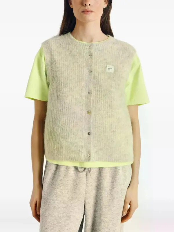 American Vintage East Sleeveless Button Vest - Neutrals