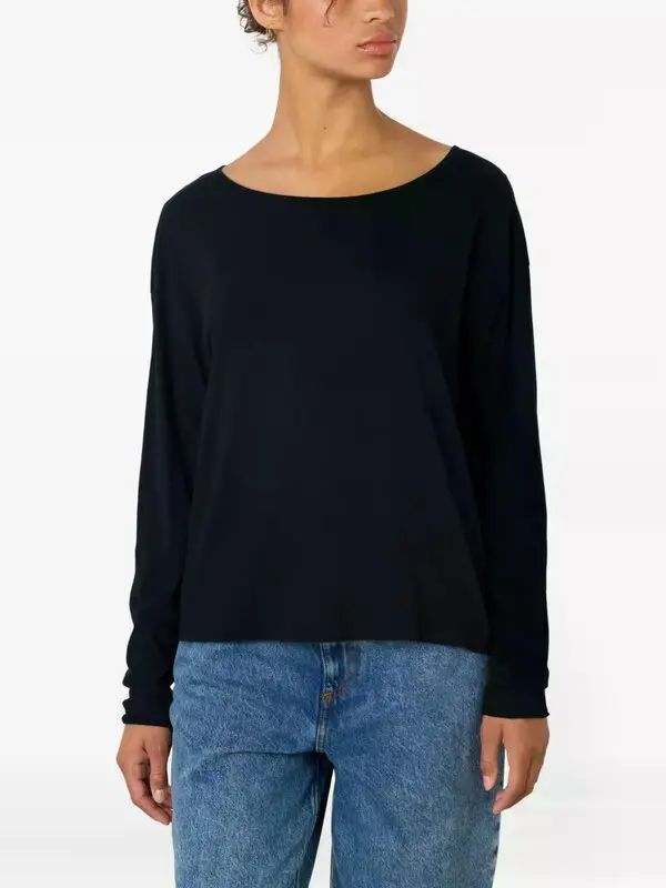 American Vintage Boat Neck Long Sleeve T-shirt
