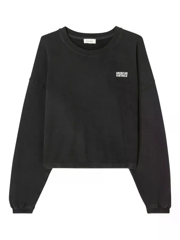 American Vintage Izubird Long-sleeves Sweatshirt - Black