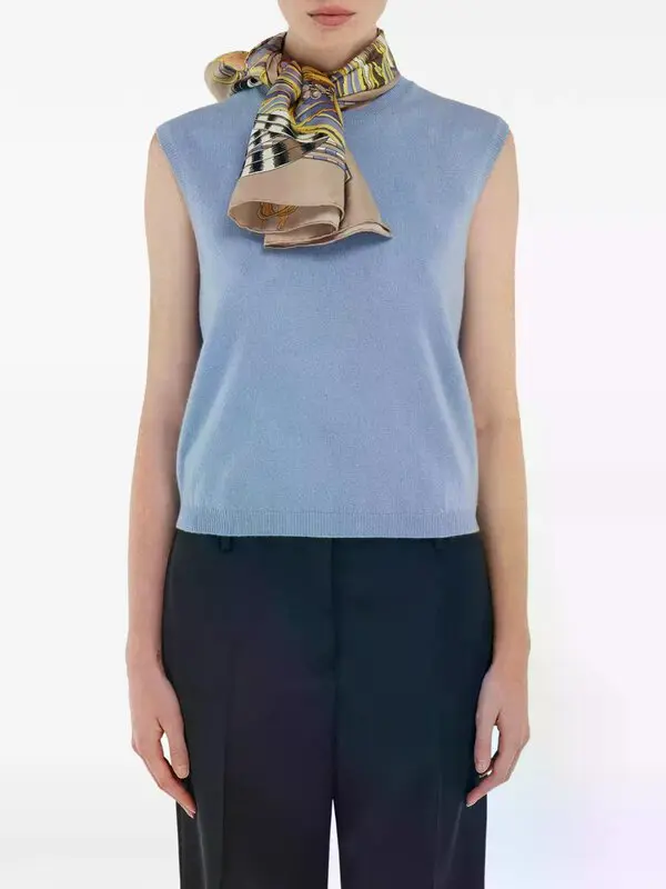 FERRAGAMO Rooster-print Silk Scarf - Neutrals