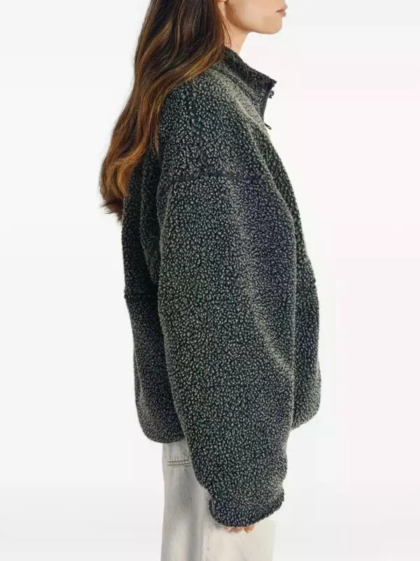American Vintage Hoktown Zip-up Shearling Effect Jacket