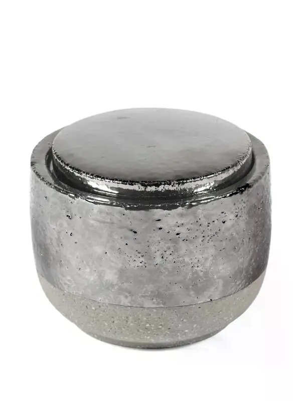 SERAX Medium Smoked Jasmine Metallic-finish Candle - Silver