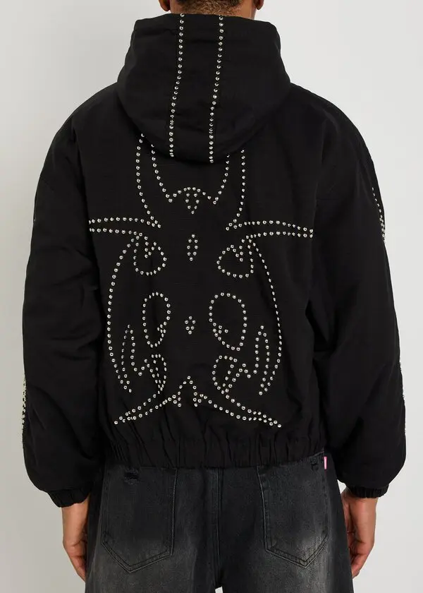 CHEW FOREVER Roach Studded Hooded Parka Jacket