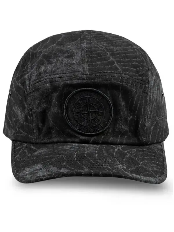 Supreme X Stone Island Baseball Cap - Black
