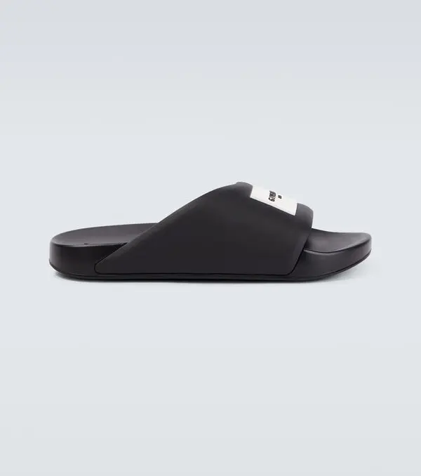 Givenchy Logo Slides - Black