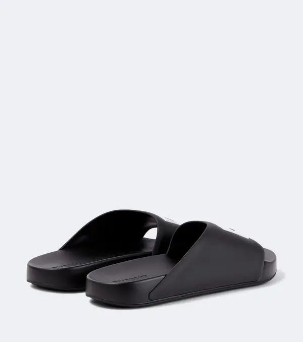Givenchy Logo Slides - Black