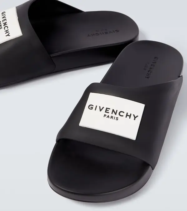 Givenchy Logo Slides - Black