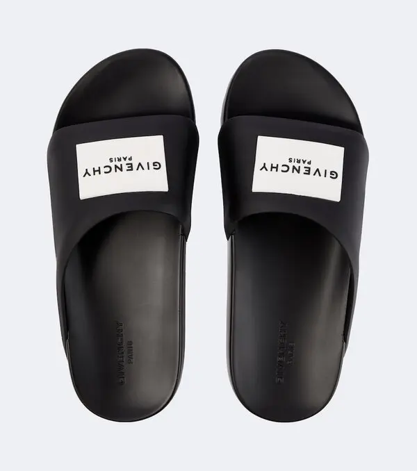Givenchy Logo Slides - Black