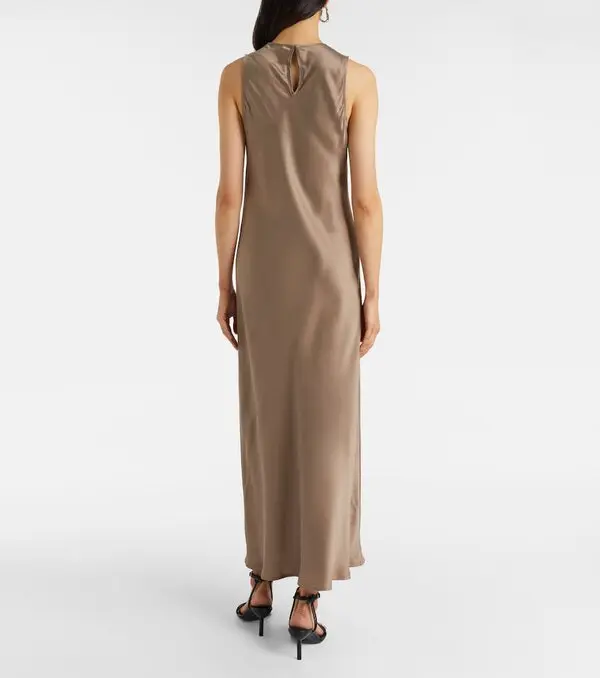 Asceno Silk Charmeuse Maxi Dress