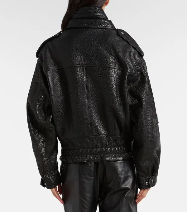 Isabel Marant Étoile Aneli Leather Biker Jacket
