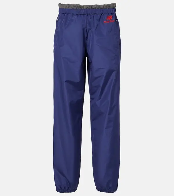 Miu Miu X New Balance Track Pants In Royal
