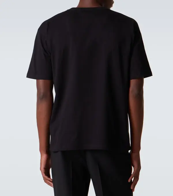 Valentino Garavani Logo Cotton Jersey T-shirt - Black