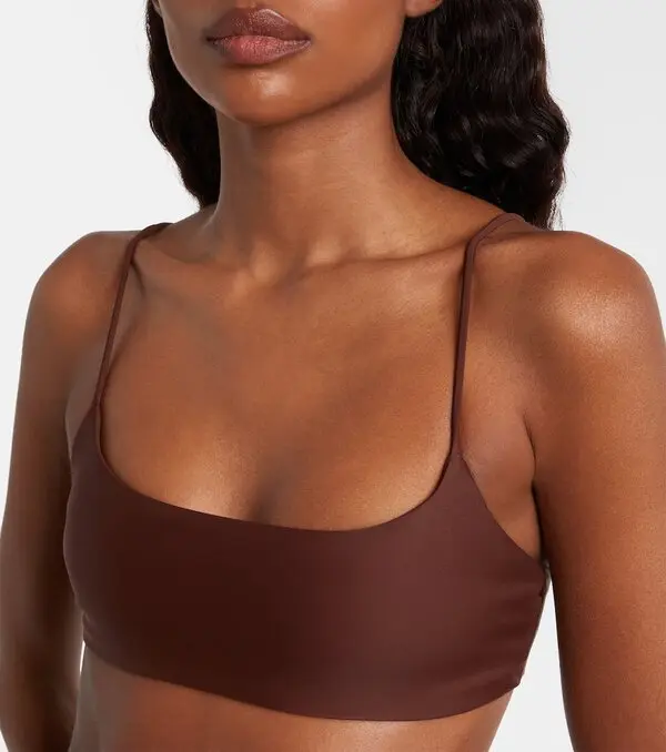 Jade Swim Muse Bikini Top - Brown