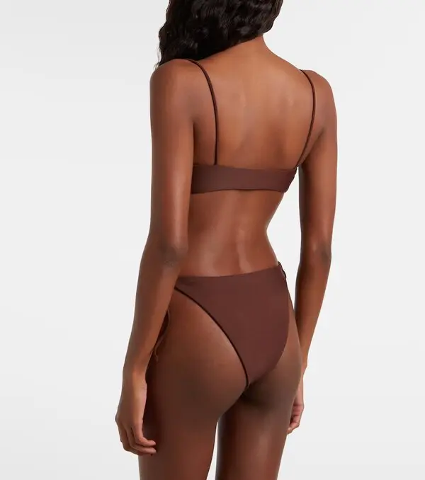 Jade Swim Muse Bikini Top - Brown