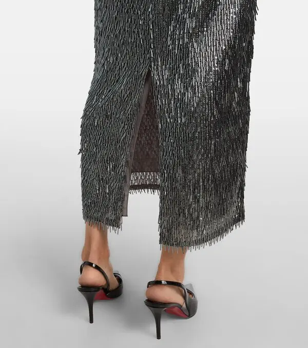 Erdem Sequined Pencil Skirt