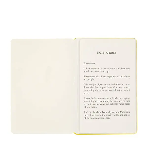 MOLESKINE X Miyake Design Studio Business Card Holder - Yellow